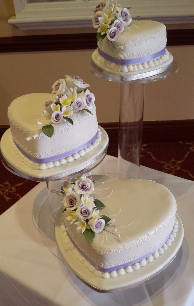 3 Tier Heart Wedding Cake// – celticcakes.com