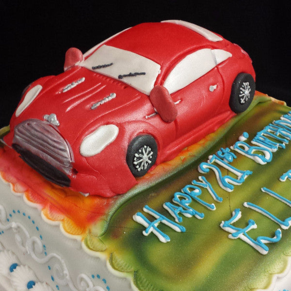 Red Car Birthday Cake – celticcakes.com