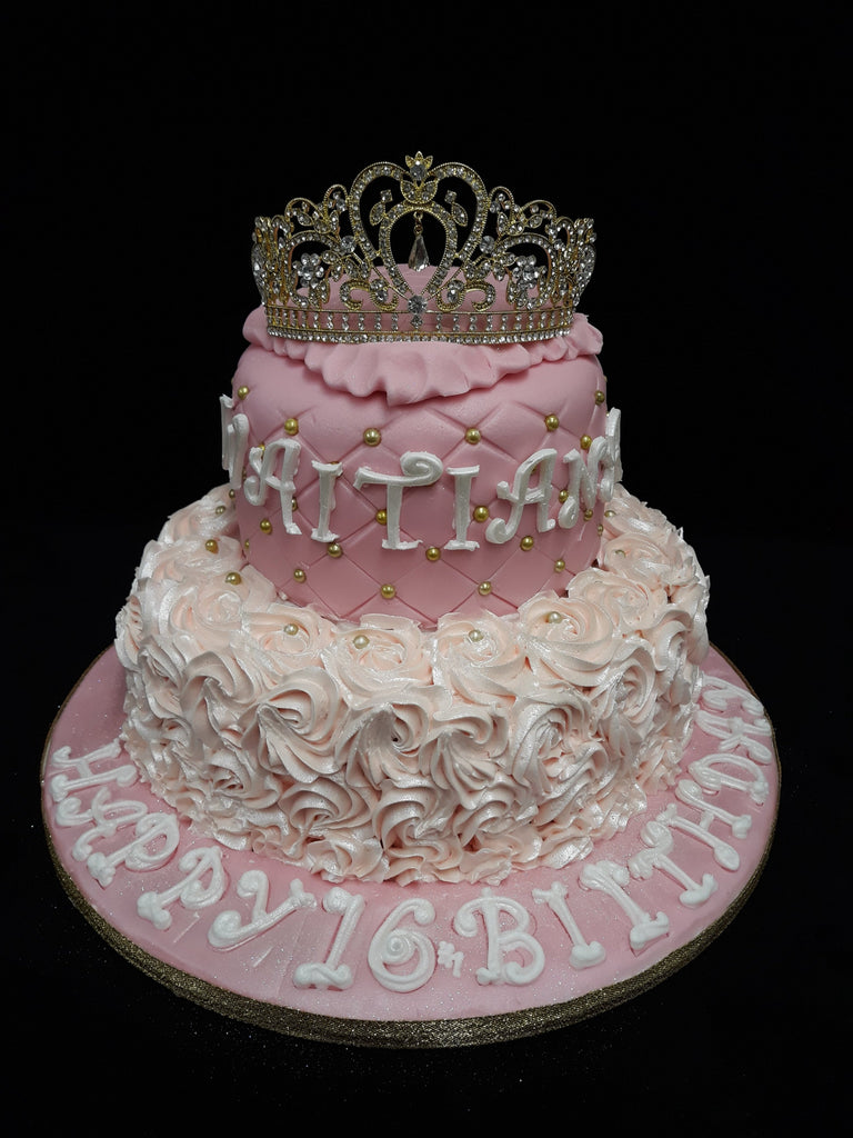 2 Tier Crown Birthday Cake – celticcakes.com